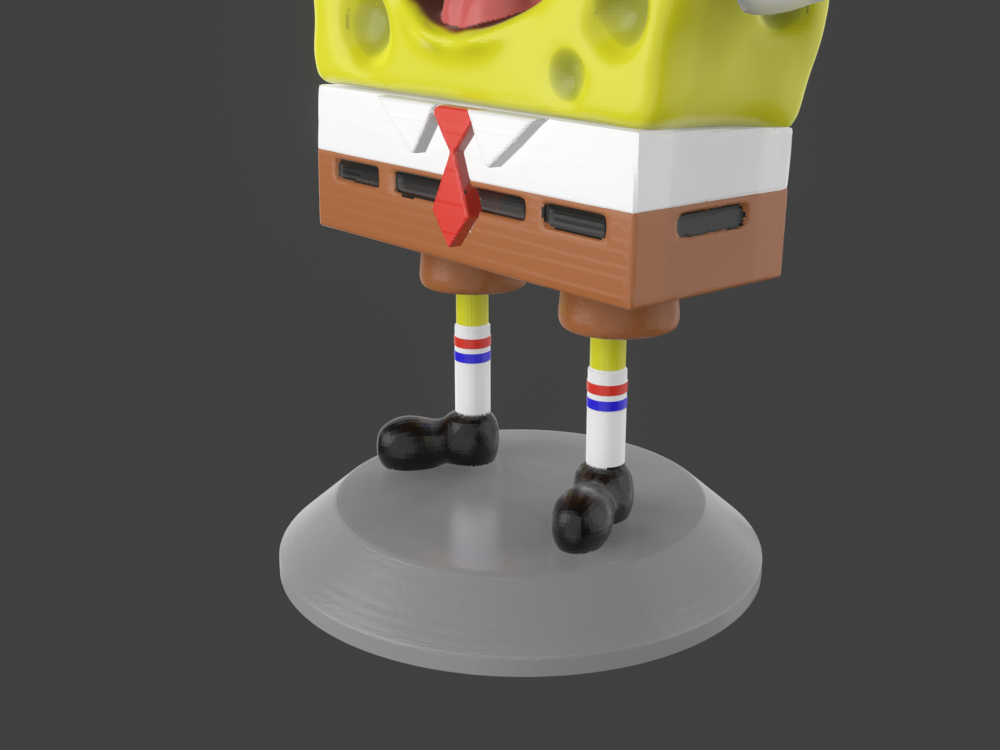 🗿 Spongebob Happy sculpture 3D print・ 3D File for ・Cults