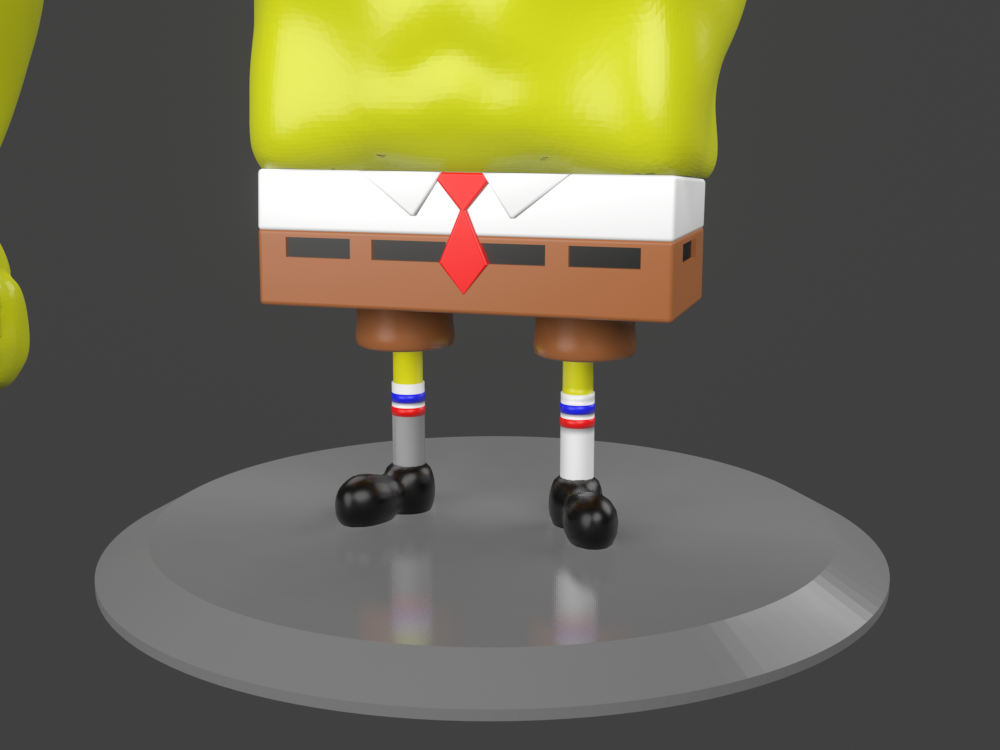 3D file Muscle Spongebob meme sculpture 3D print 🗿 ・3D printable design ...