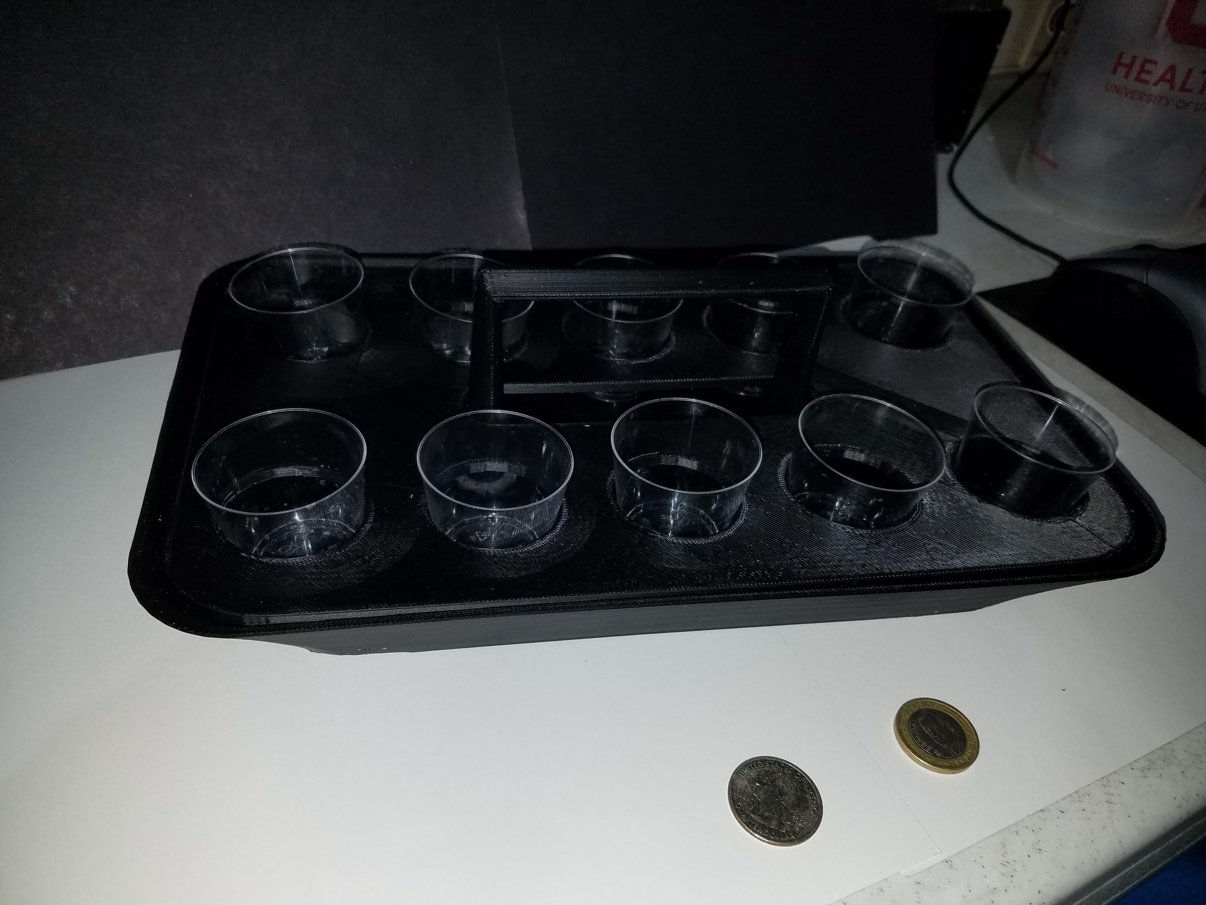 ⛪ LDS/Mormon Style Sacrament/Shot Glass Tray・ STL File for ・Cults