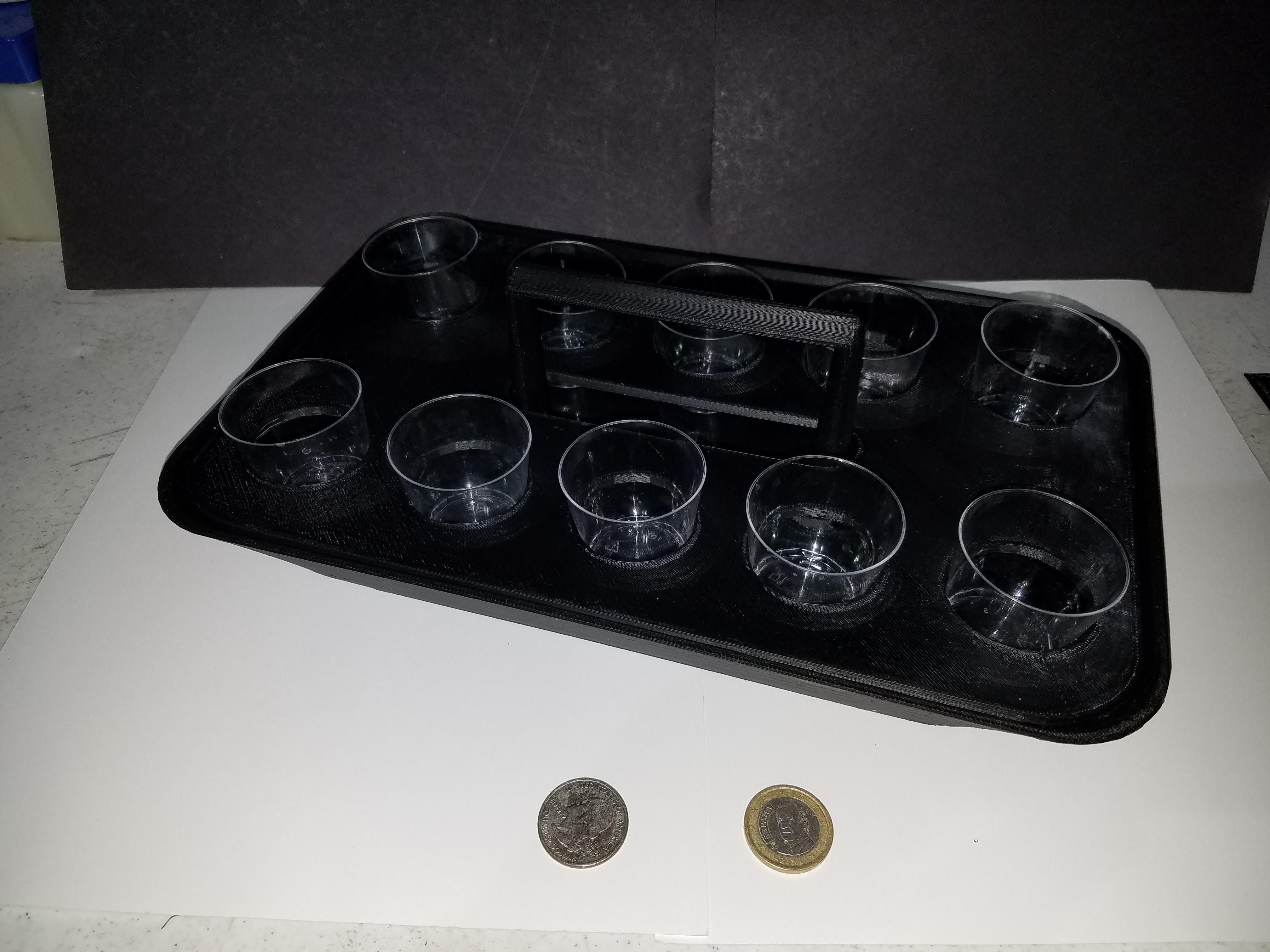 ⛪ LDS/Mormon Style Sacrament/Shot Glass Tray・ STL File for ・Cults