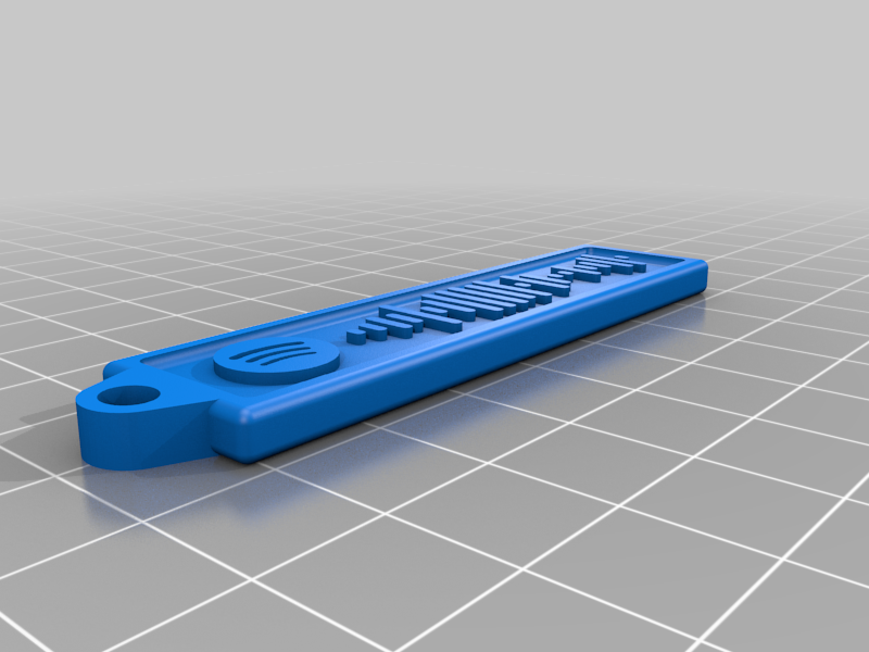 🗝️ Customized Spotify Keychain Remixed・Free 3D File for ・Cults