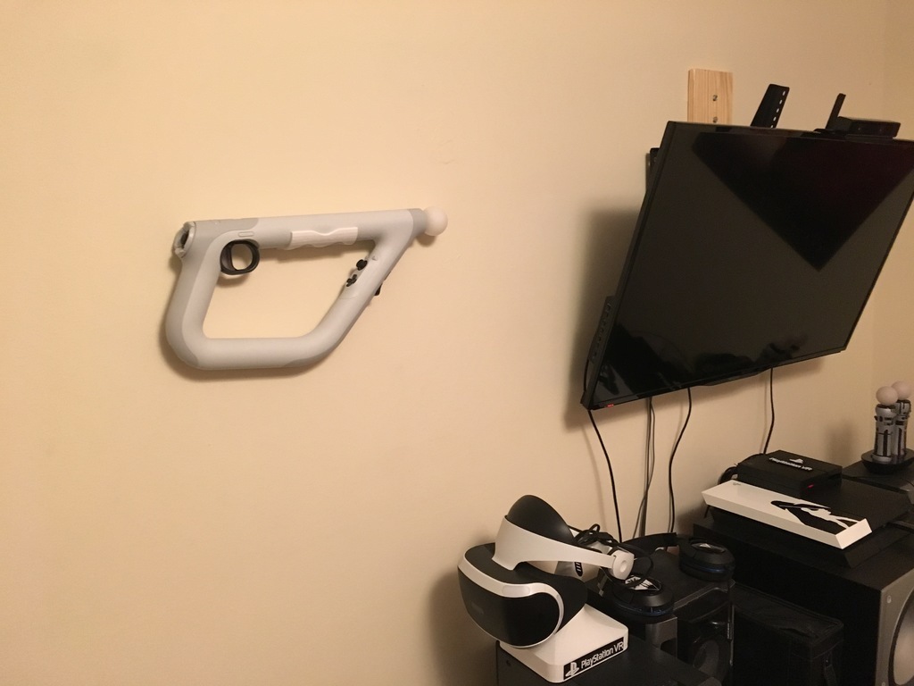 🎮 PSVR Aim controller wall mount・Free 3D File for ・Cults