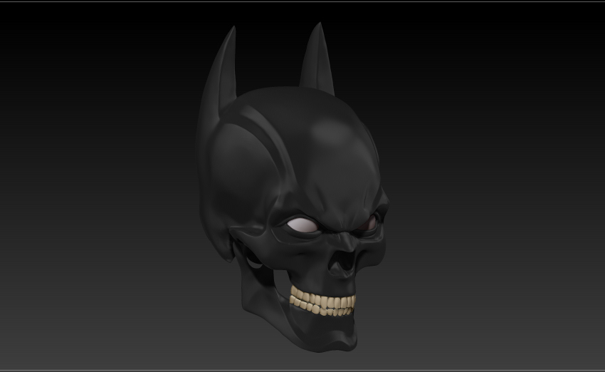 💀 batman skull V2・ STL File for ・Cults