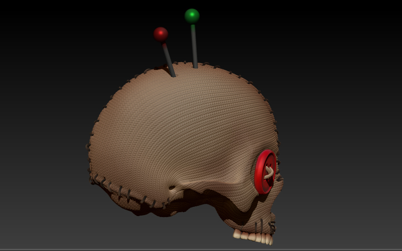 💀 VOODOO DOLL SKULL・ STL File for ・Cults