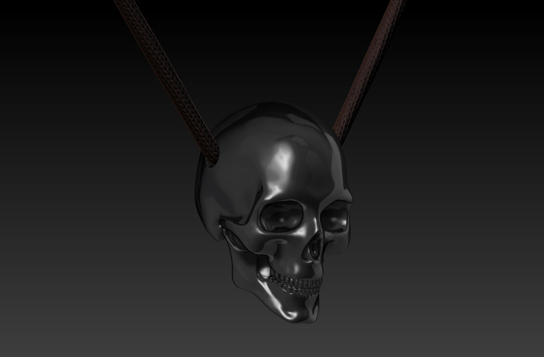 💀 skull pendant・Free STL File for ・Cults