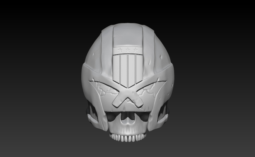 STL file judge dredd skull 🧑‍⚖️ ・Design to download and 3D print・Cults