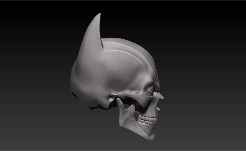 💀 batman skull V2・ STL File for ・Cults