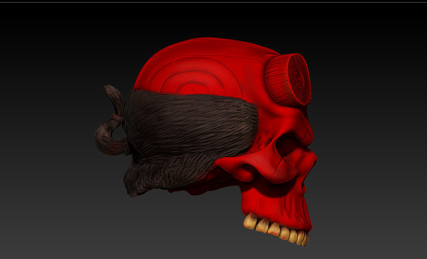 💀 HELLBOY SKULL・ STL File for ・Cults