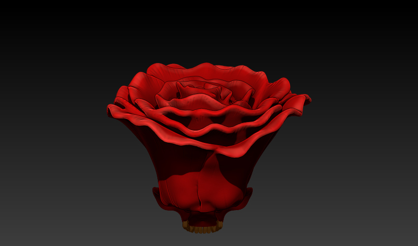 🌹 ROSE SKULL・ STL File for ・Cults