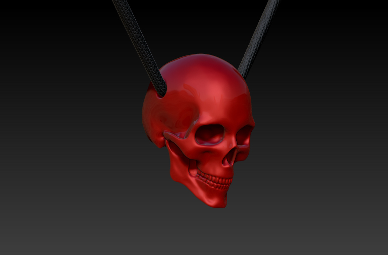 💀 skull pendant・Free STL File for ・Cults