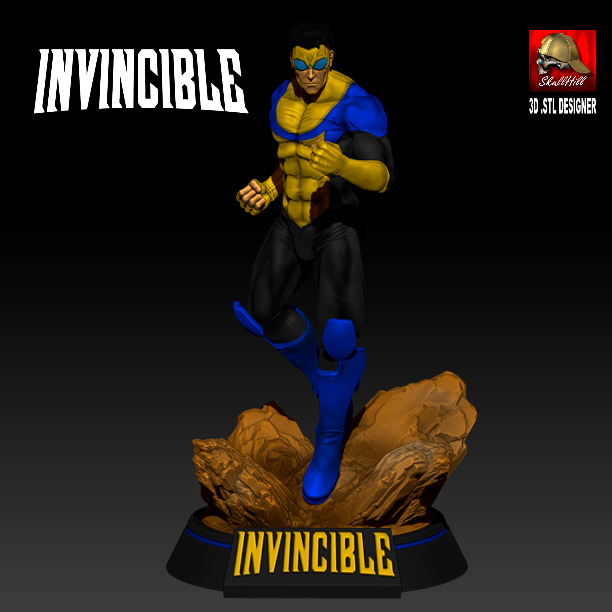 STL file invincible 🦸・3D printable design to download・Cults
