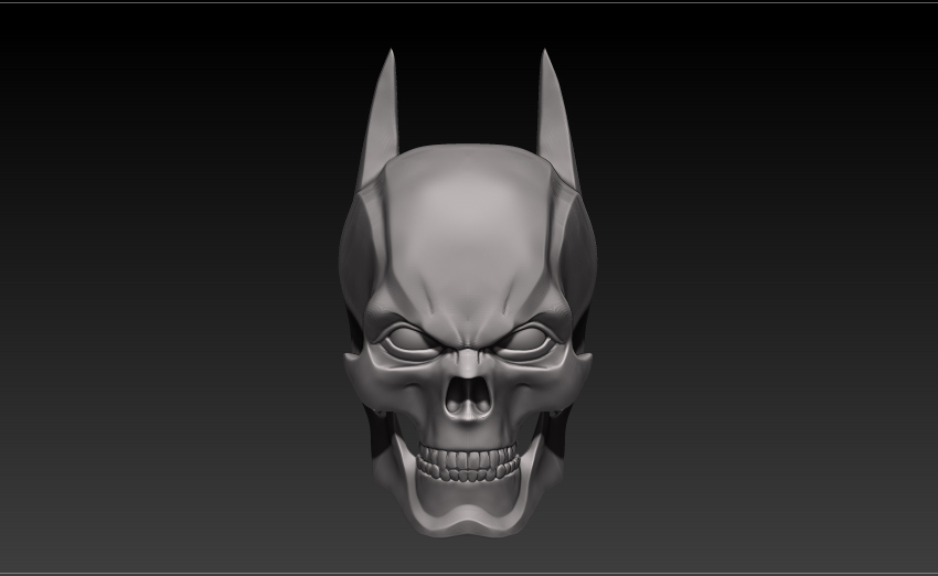 💀 batman skull V2・ STL File for ・Cults