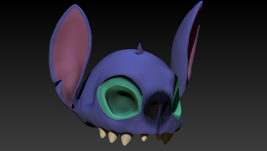 💀 STITCH SKULL・ STL File for ・Cults