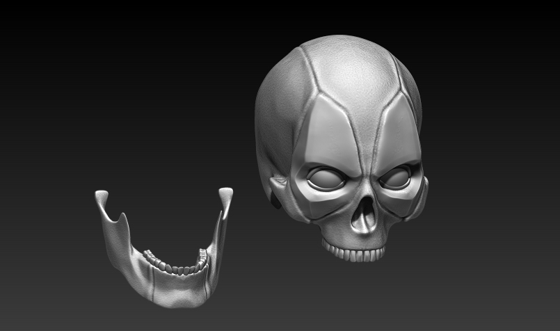 💀 DEADPOOL SKULL V2・ STL File for ・Cults