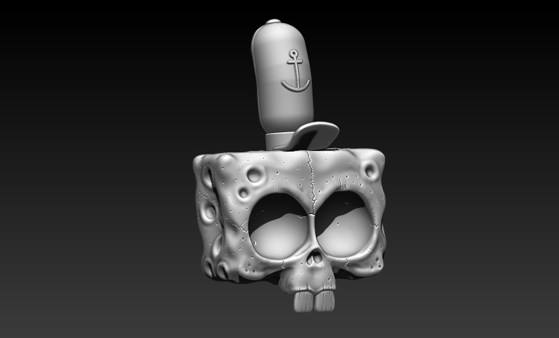 Archivo STL SPONGE BOB SKULL 🧽 ・Objeto imprimible en 3D para descargar・Cults