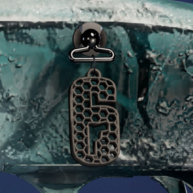 🌈 Rainbow Six Siege Hexagon Charm・Free 3D File for ・Cults