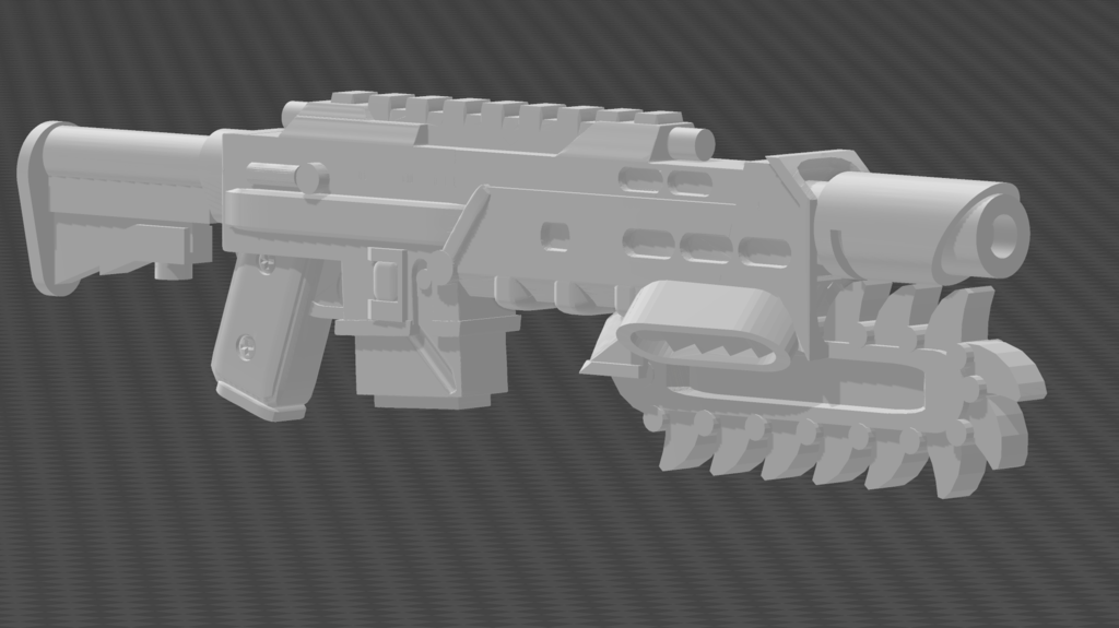 🎲 M41 Laser Rifle With Rotor bayonet・Free 3D File for ・Cults