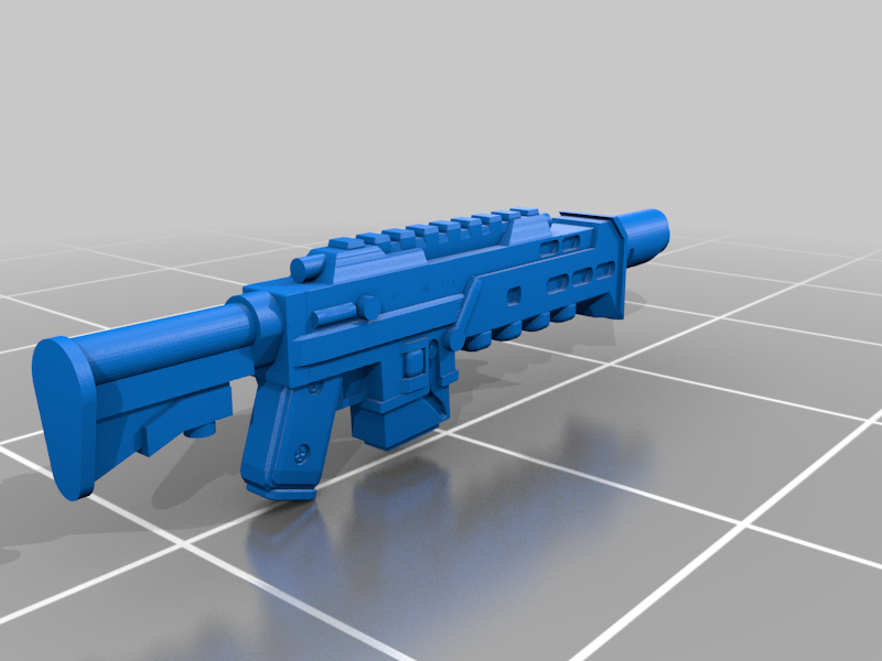 🎲 M41 Laser Rifle With Rotor bayonet・Free 3D File for ・Cults