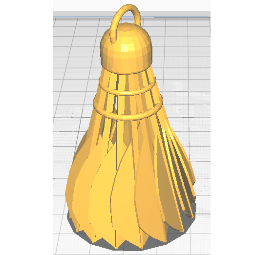 Free STL file Badminton shuttlecock in keychain 🏸 ・Object to download ...