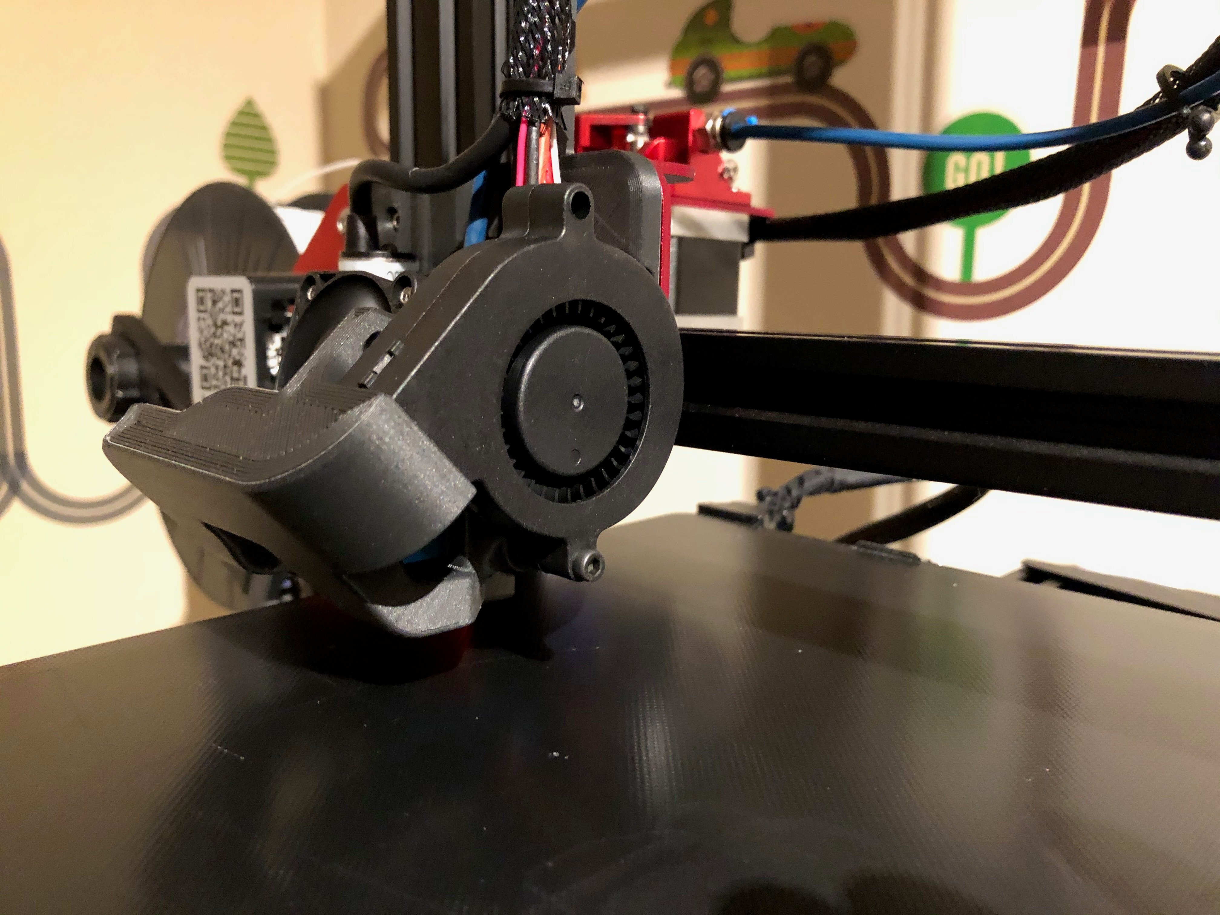 3D printing Creality CR10S Pro Hotend mount and Part Cooling + BLTouch mount・Cults