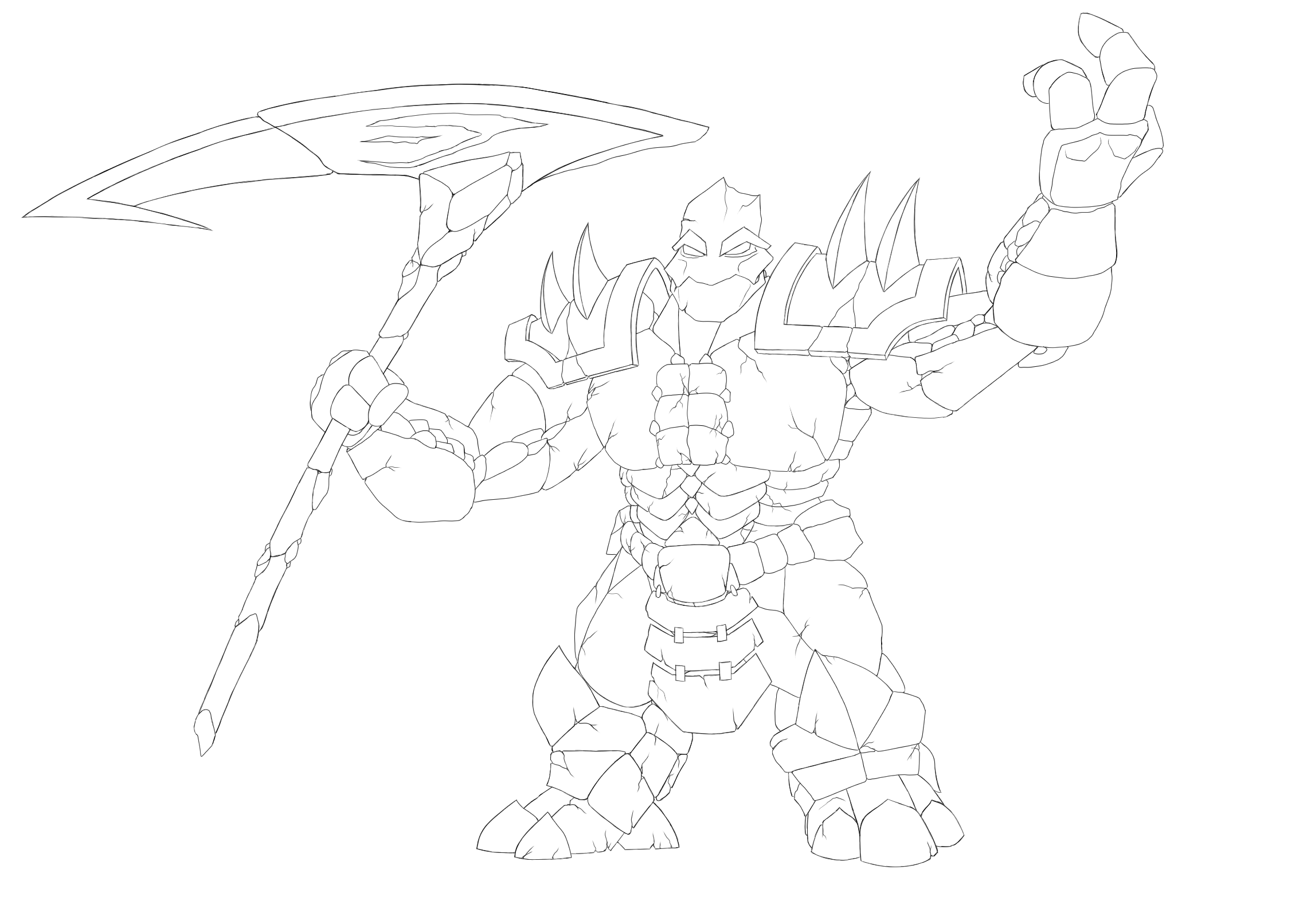 ⚔ Maug / Rock-Earth Elemental・Free STL File for ・Cults