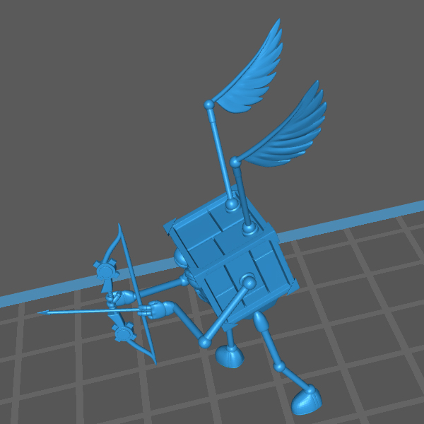 👹 Modron - Quadrone - Geometric Warrior・Free STL File for ・Cults