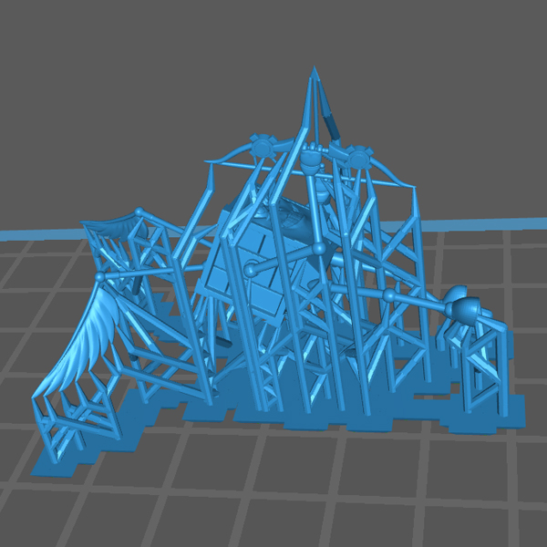 👹 Modron - Quadrone - Geometric Warrior・Free STL File for ・Cults