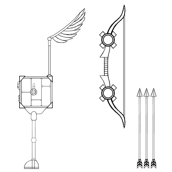 👹 Modron - Quadrone - Geometric Warrior・Free STL File for ・Cults