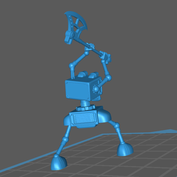 👹 Modron - Duodrone - Geometric Warrior・Free STL File for ・Cults