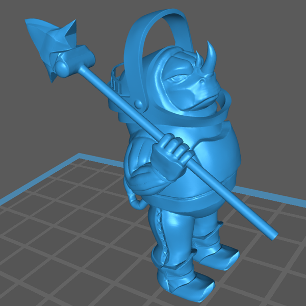 Free STL file Rhino-man / Rhino-folk / Rhinokin Guard 💂 ・3D printable ...