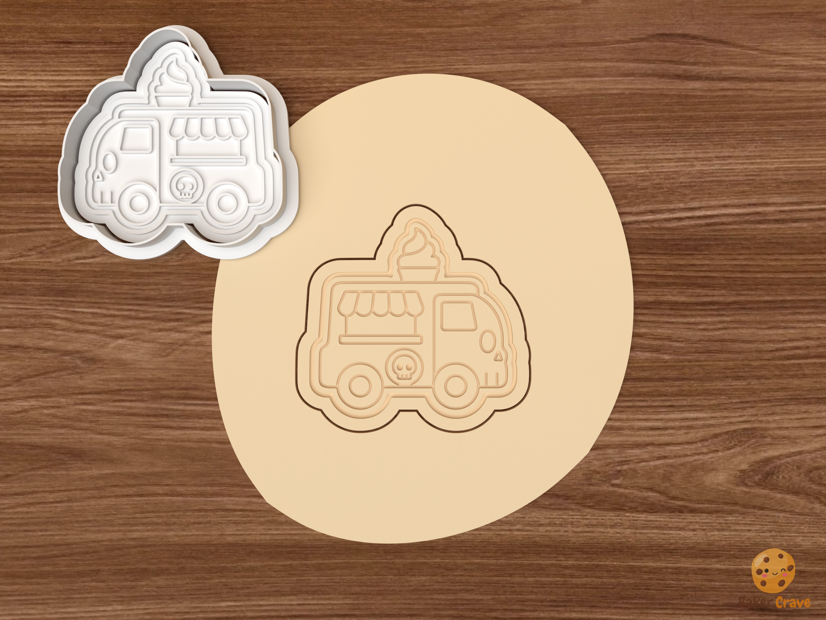 🎃 Halloween Ice Cream Cookie Cutter Set・ 3D File for 3D printing・Cults