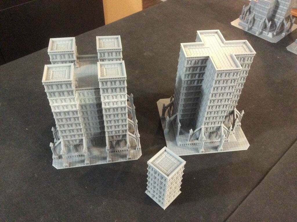🔮 Titanstructure Dark future 8mm scale buildings for epic titans. Type ...