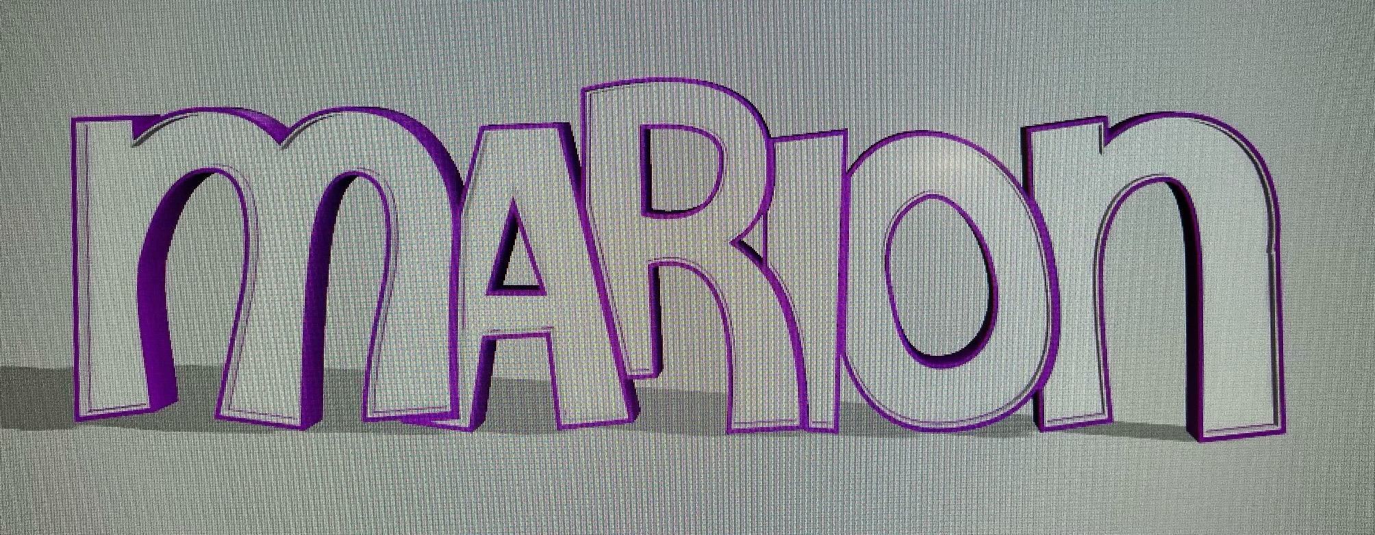 3D file First name LED MARION 🎨 ・3D print model to download・Cults