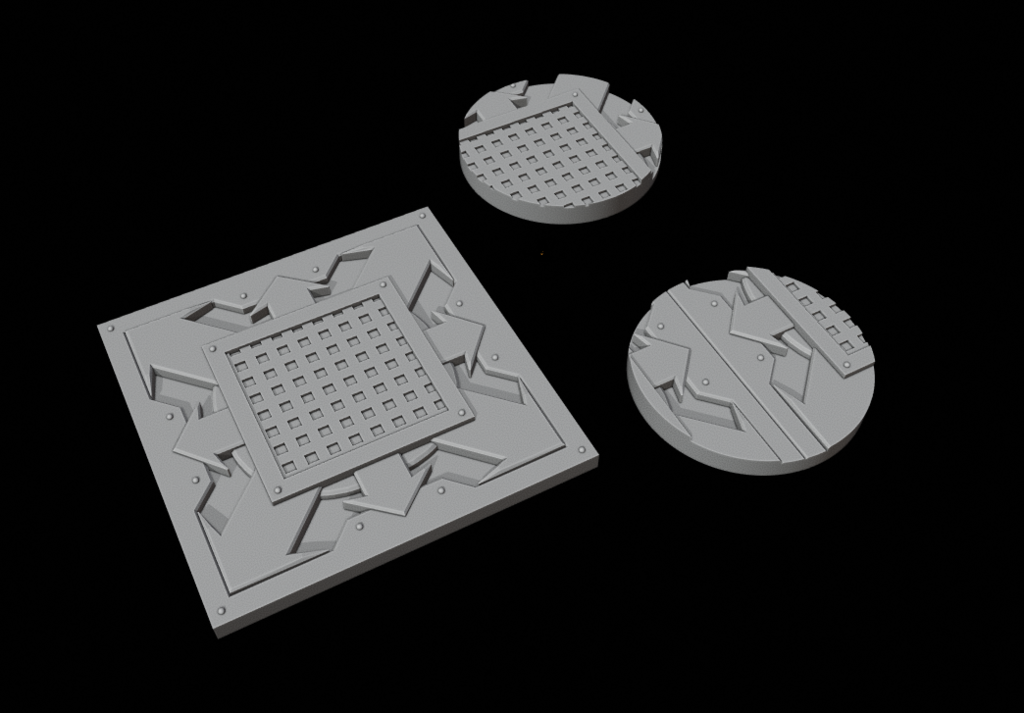 🎲 Blackstone Fortress Style Chaos Base Toppers (Unofficial)・Free 3D ...