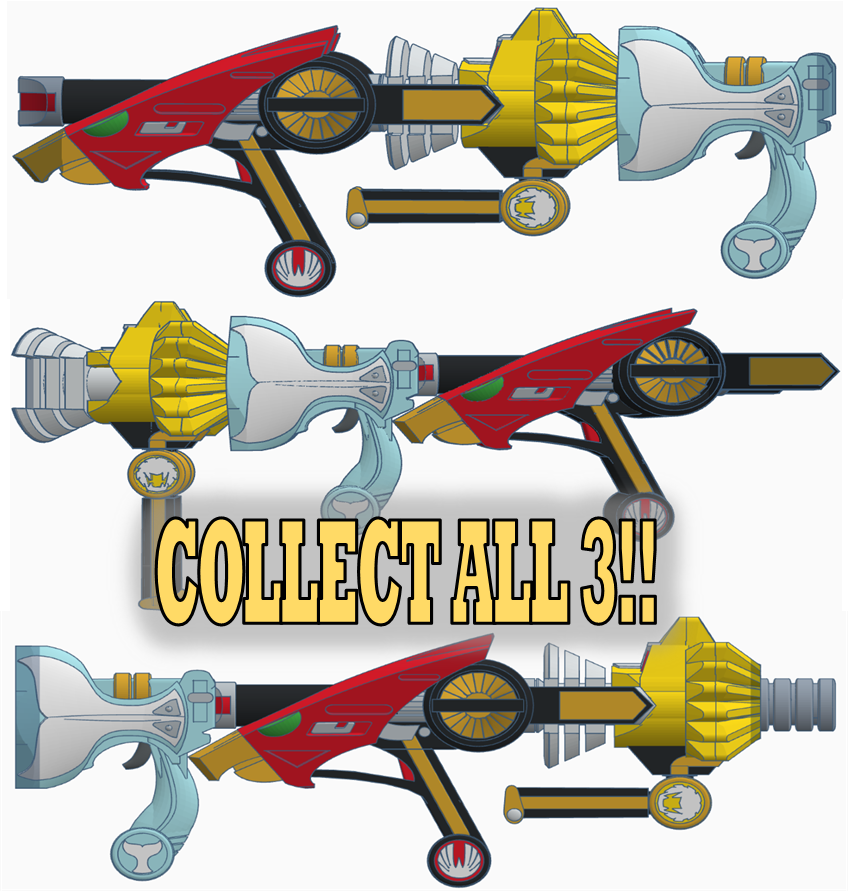 3D file DIGITAL Ninja Storm Wind Weapon- Hawk Blaster 3D Print STL File ...