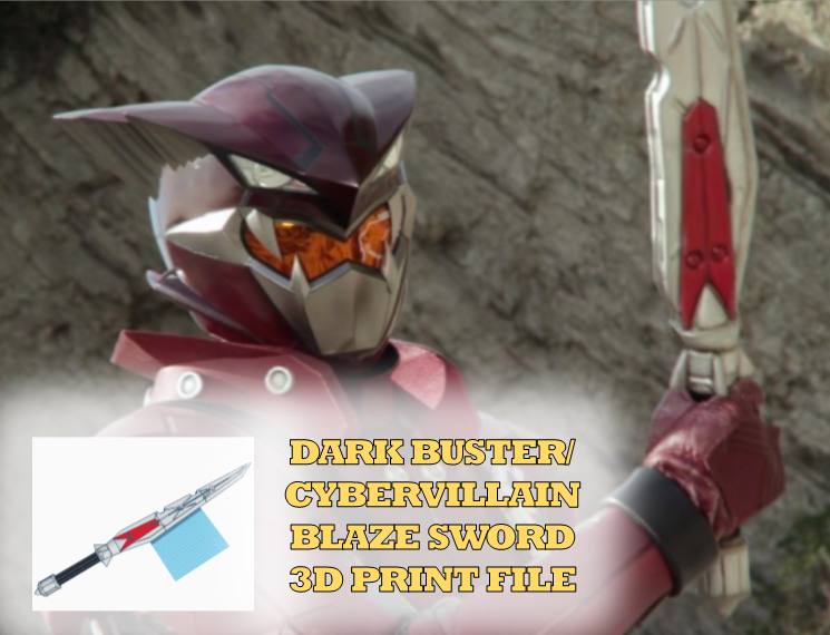 Файл 3D Power Rangers Beast Morphers Dark Buster/Cyber Villain Blaze ...