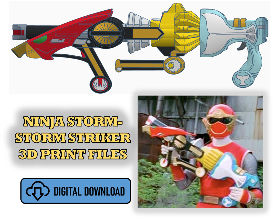 🥷 Ninja Storm Wind Weapons Bundle- Storm Striker ALL 3・ 3D File for ・Cults