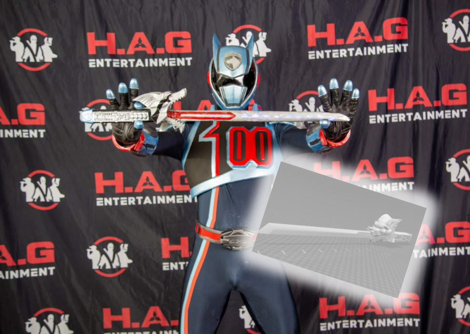 📱 Power Rangers SPD Dekamaster-Shadow Ranger Dekasword/Shadow Saber ...