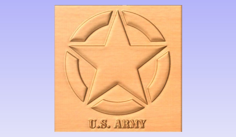 Free STL file Army Emblem ⭐ ・Model to download and 3D print・Cults