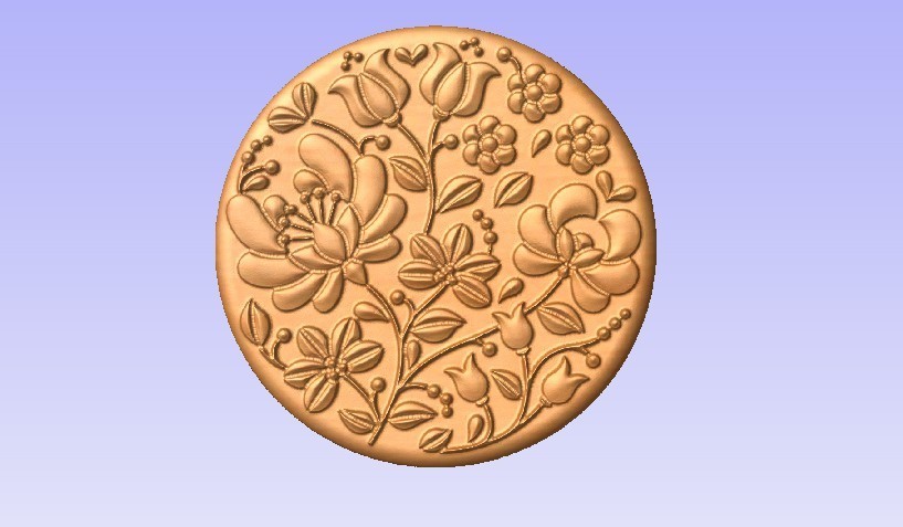 💐 Round Flower Panel・Free STL File for ・Cults