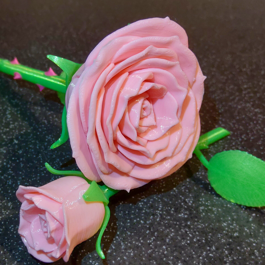 Rose | 3D Printable Rose ©・ STL File for 3D printing・Cults