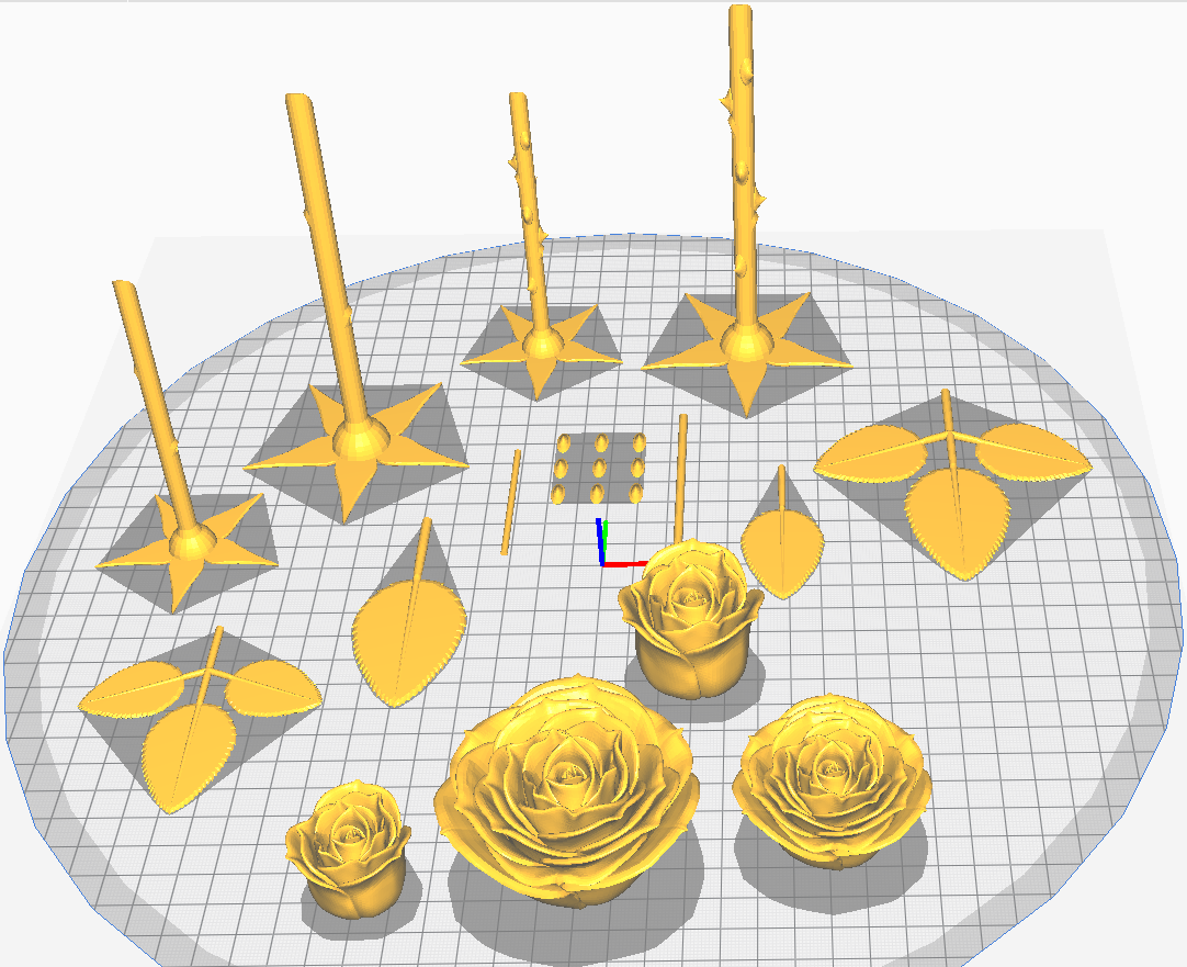 Rose | 3D Printable Rose ©・ STL File for 3D printing・Cults