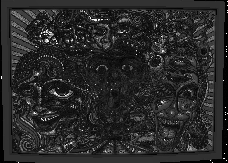 STL file Lithophane package psychedelic art (6x) 📦 ・3D print object to ...