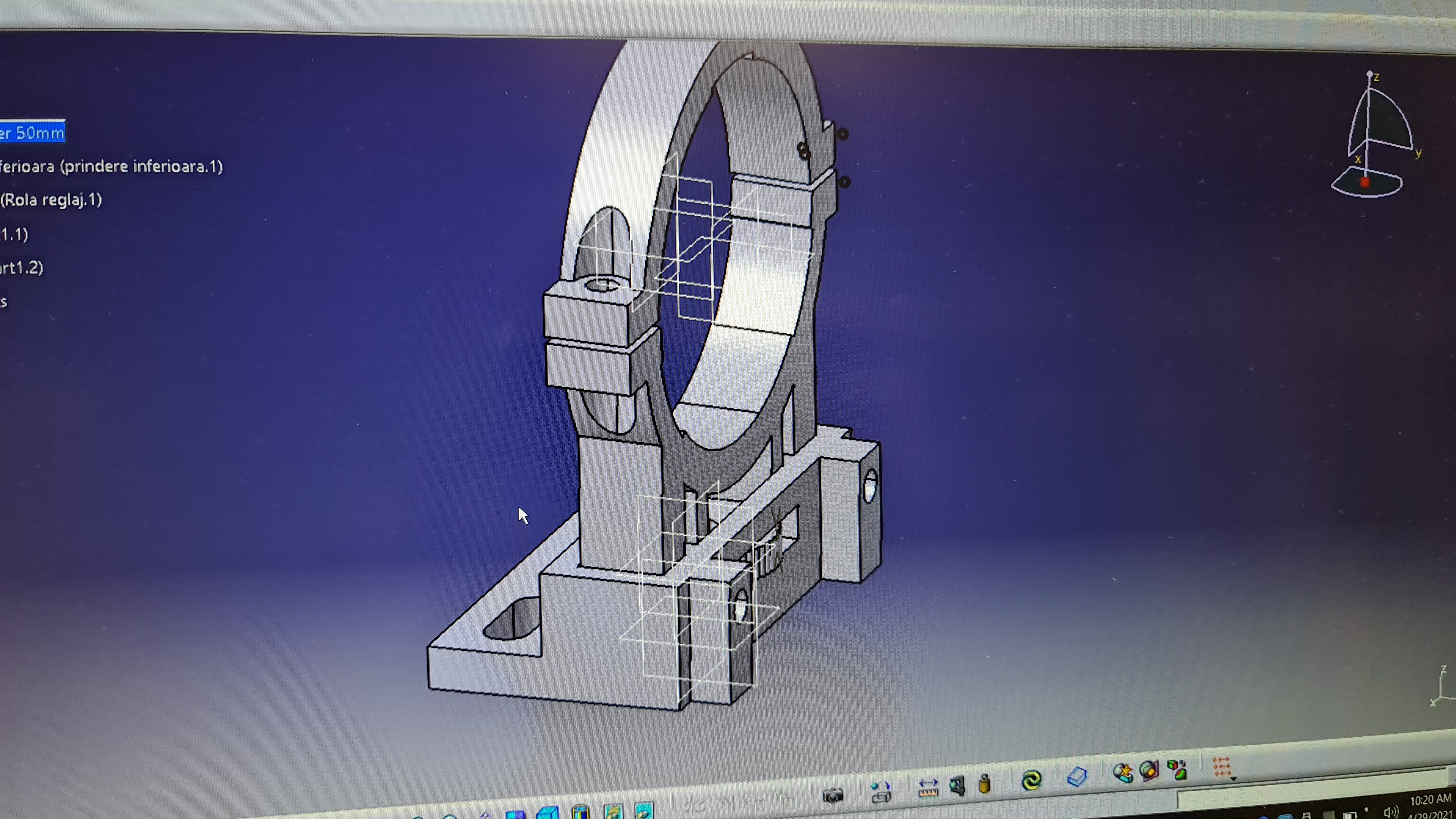 STL file 50mm laser tube mount with adjustment 📱 ・Model to download and ...