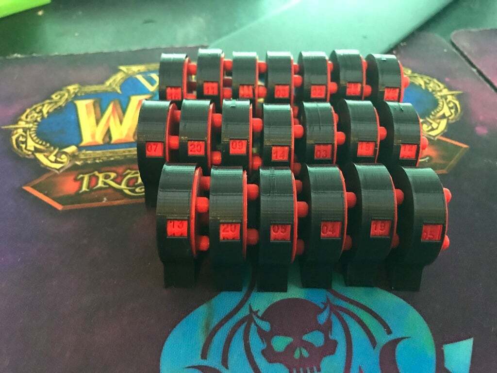 ⚔ Warhammer 40k Wound Counter・Free STL File for ・Cults