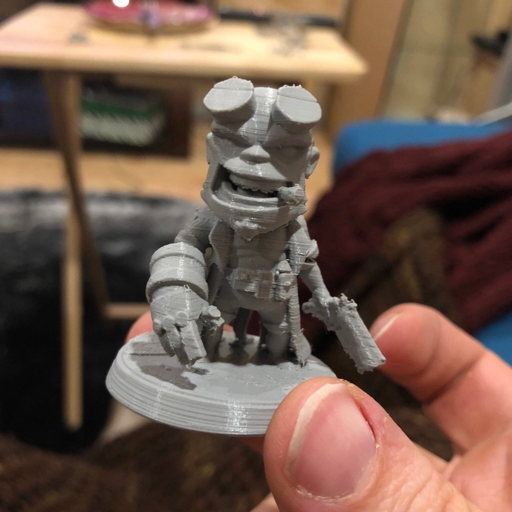 3D printing Hellboy Chibi Miniature・Cults
