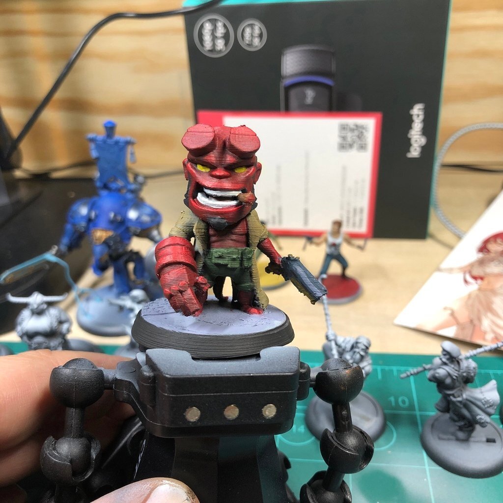 3D printing Hellboy Chibi Miniature・Cults