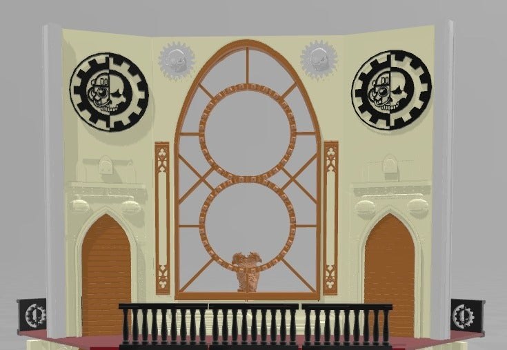 Free STL file Cathedral Large Bay Window and Upper floor - WH40k 🪟 (3MF ...
