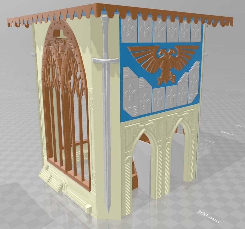 Free STL file Chapel Dice Tower - strawberry box top - WH40k 🎲 ・3D ...