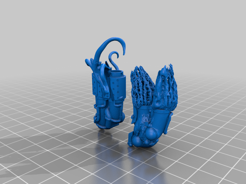 🦶 Chaos Knight Titan - Feet and Exhaust - Wh40k・Free 3D File for ・Cults